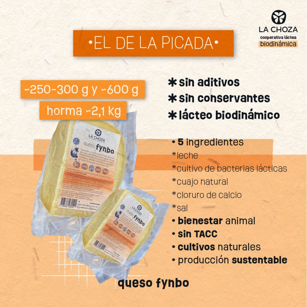 Queso Fynbo (Semi duro) aprox 250 o 300 gr La Choza – Amaranto